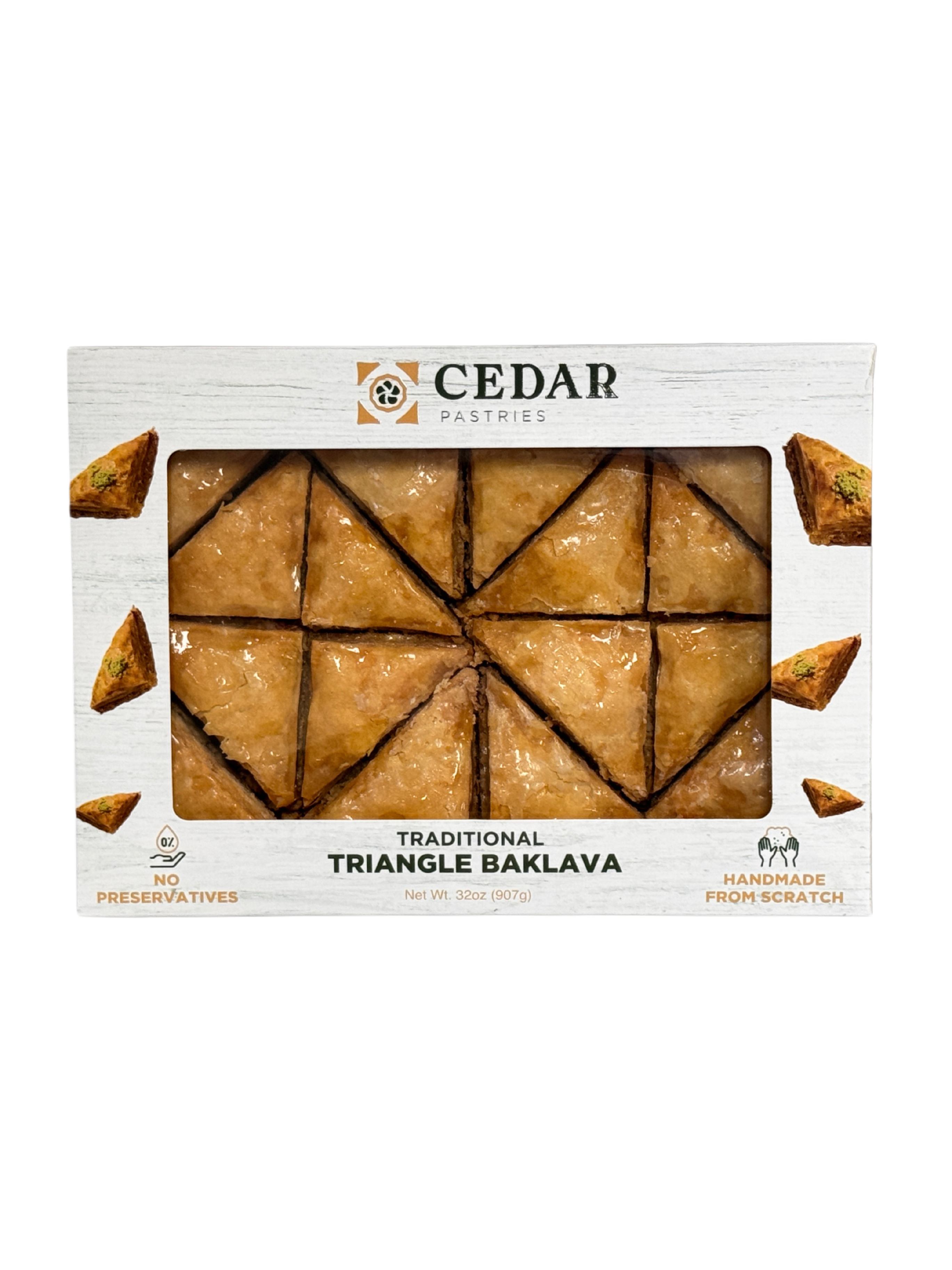 Traditional Triangle Baklava – Cedar Pastries